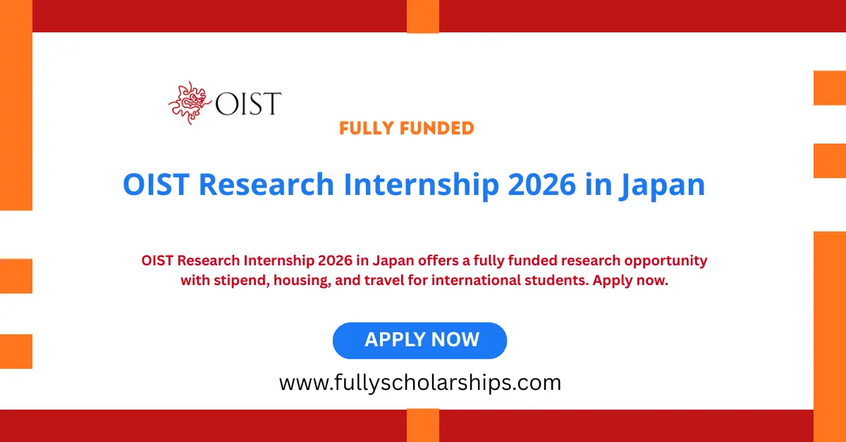 OIST Research Internship 2026 in Japan | Fully Funded