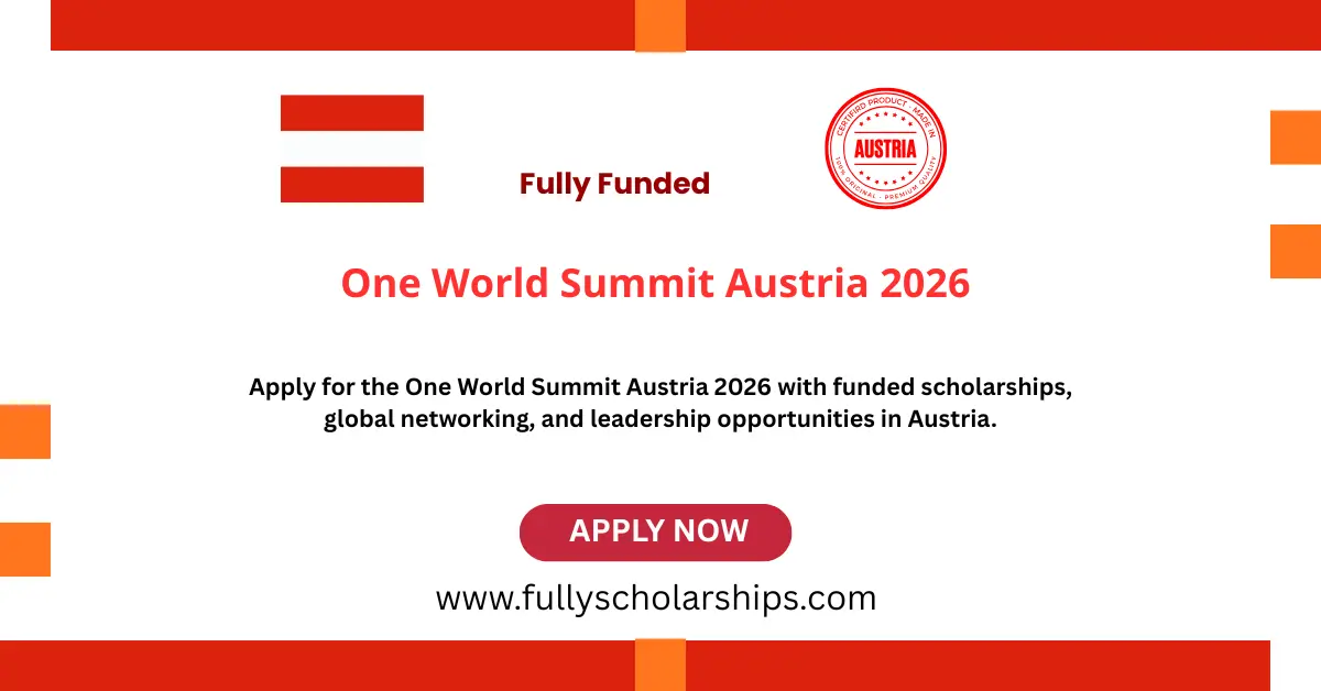 One World Summit Austria 2026 | Fully Funded