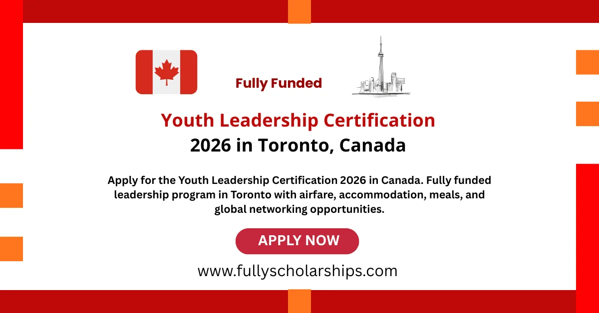 Youth Leadership Certification 2026 in Toronto, Canada | Fully Funded